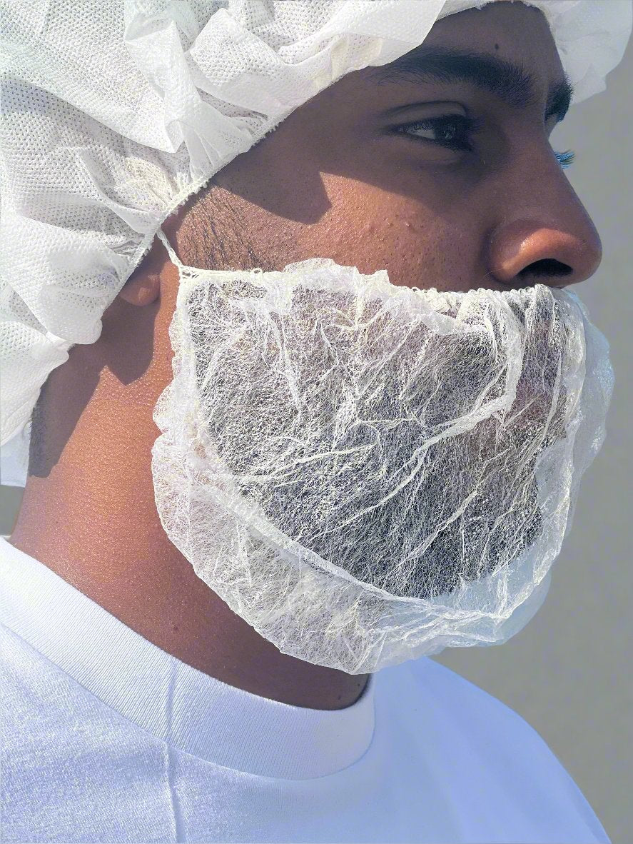 Mr Disposable Beard Covers White